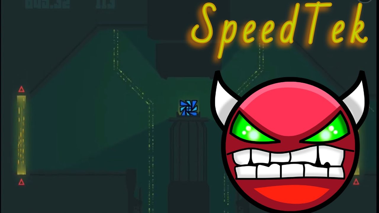 “SpeedTek” by G4lvatron | Hard Platformer Demon | on mobile - Geometry ...