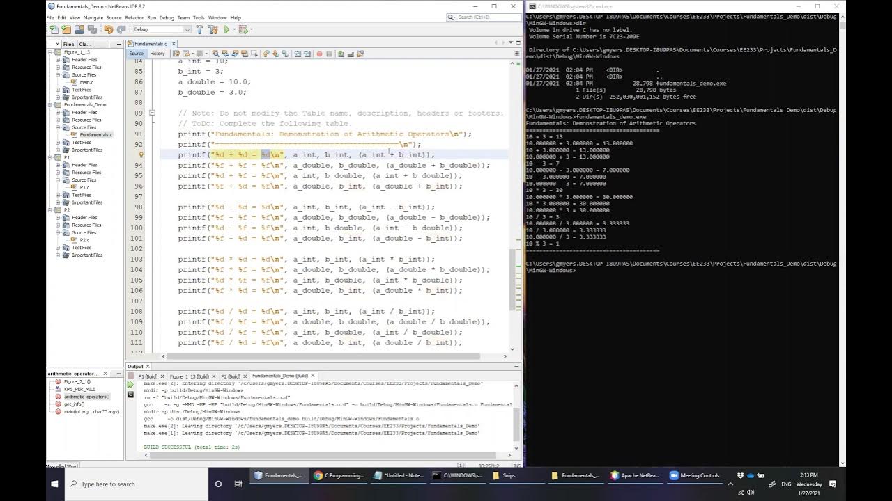 Fundamentals_Demo (arithmetic_operators) - YouTube