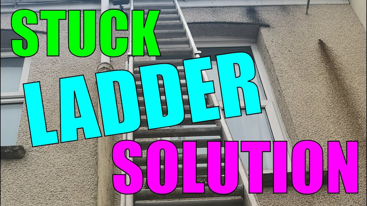 Solution for ladder that won't extend. - YouTube