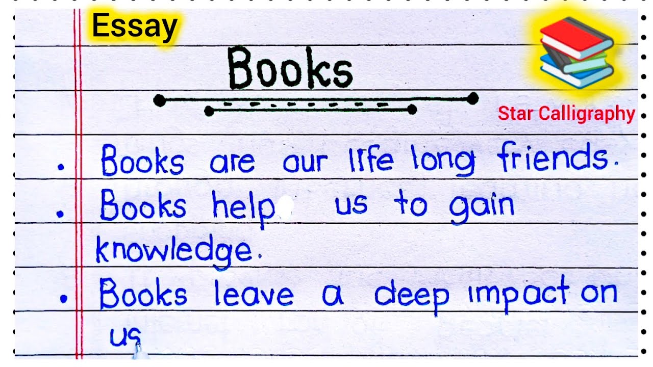 Essay on Books in English | Ten lines essay on Books in English | Books ...
