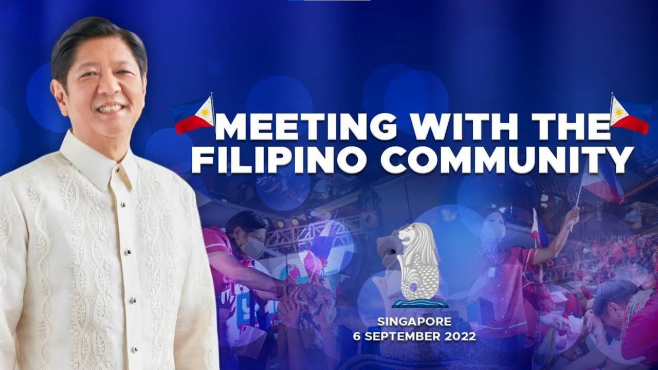 President Marcos Meeting with the Filipino Community in Singapore - YouTube