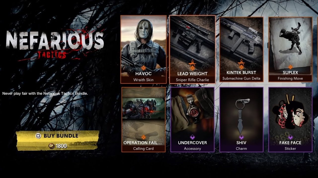 NEW! Wraith "HAVOC" Skin - Nefarious Tactics Bundle & SUPLEX Showcase ...