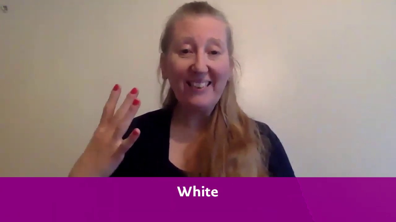 Lesson 3 - British Sign Language for colours (England) - YouTube