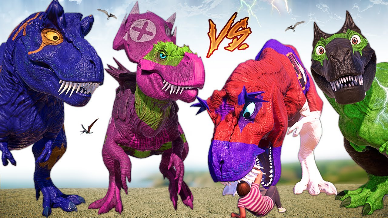 Hercules Big Carnotaurus Vs Atom Sharkzilla Godzilla T Rex Dinosaurs