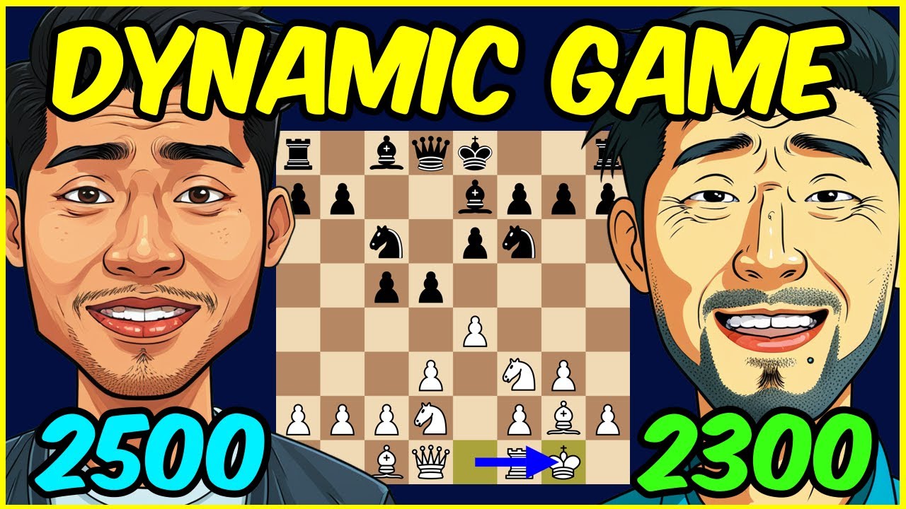 Dynamic Game. Napat (2500) vs Takeshi (2300). Learn Chess. - YouTube
