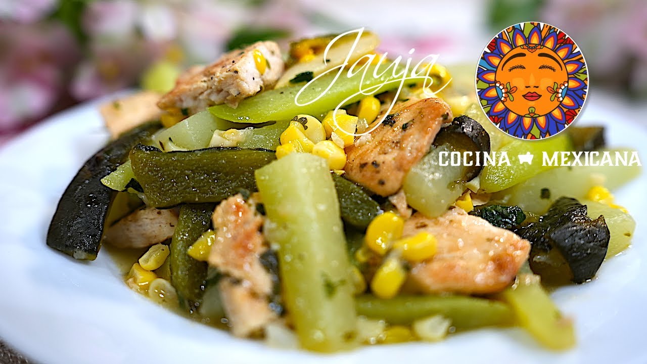 Salteado de Verduras Muy Mexicanas con Pollo - YouTube