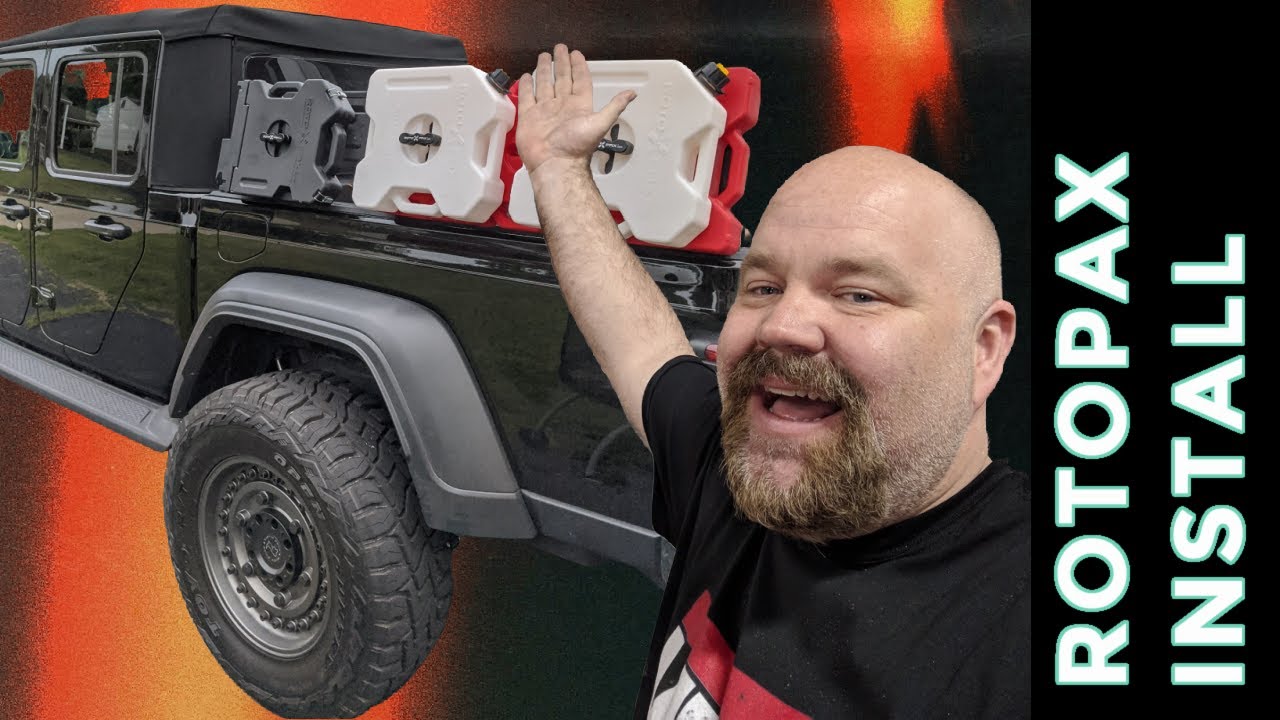 Installing Rotopax on my Jeep Gladiator - YouTube