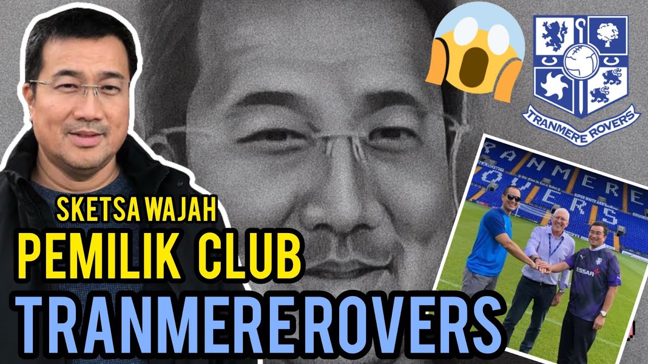 SANTINI GROUP & TRANMERE ROVERS,menggambar sketsa wajah Bp.Wandi ...