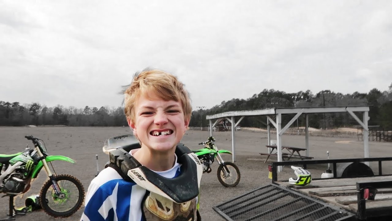 KID LOST HIS TOOTH RIDING DIRTBIKE! - YouTube