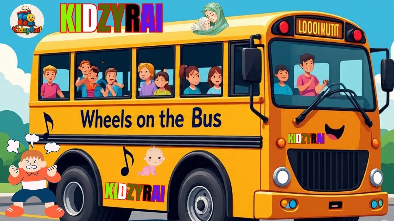 School Bus & Rocket Sing Wheels on the Bus! 🎵🚍 Wheels on the Bus –e ...
