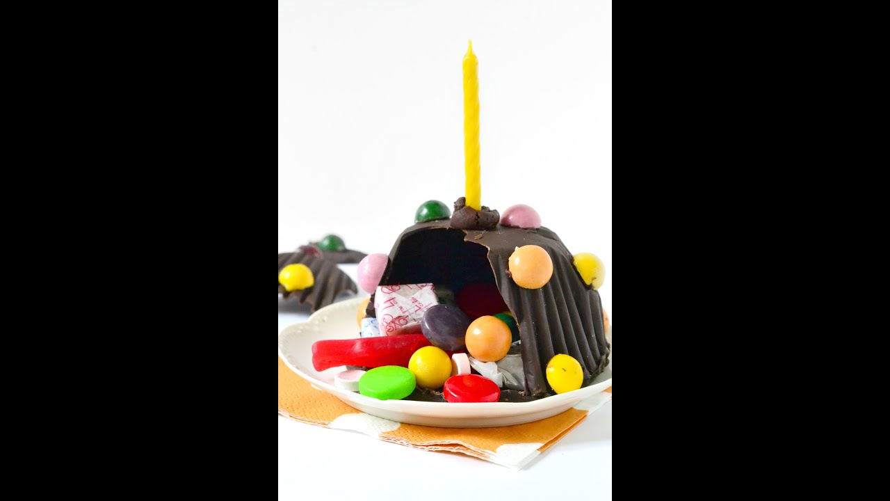 Chocolate Pinata Mini Cakes - YouTube