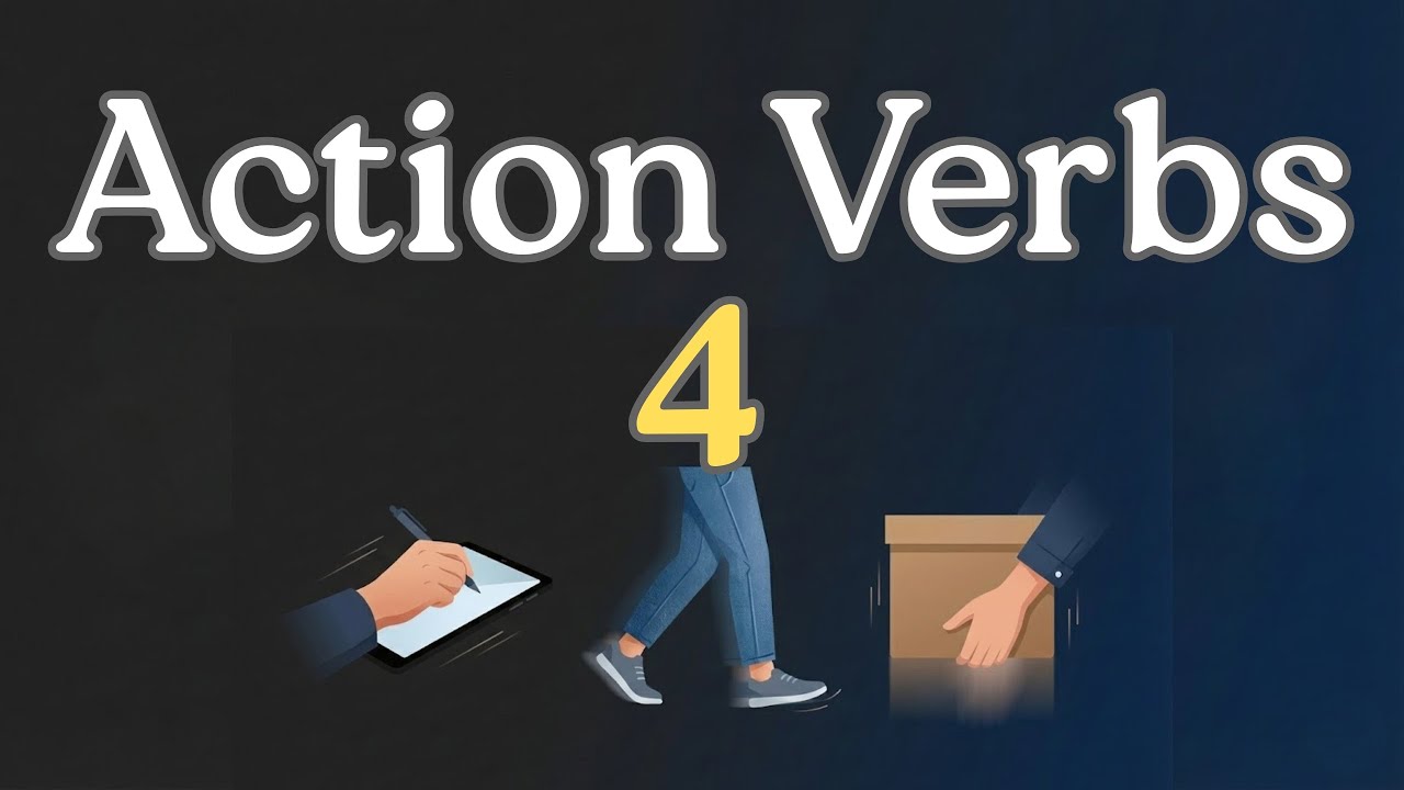 20 Action Verbs (4) in English: See, Say, and Learn – Vocabulary for ...