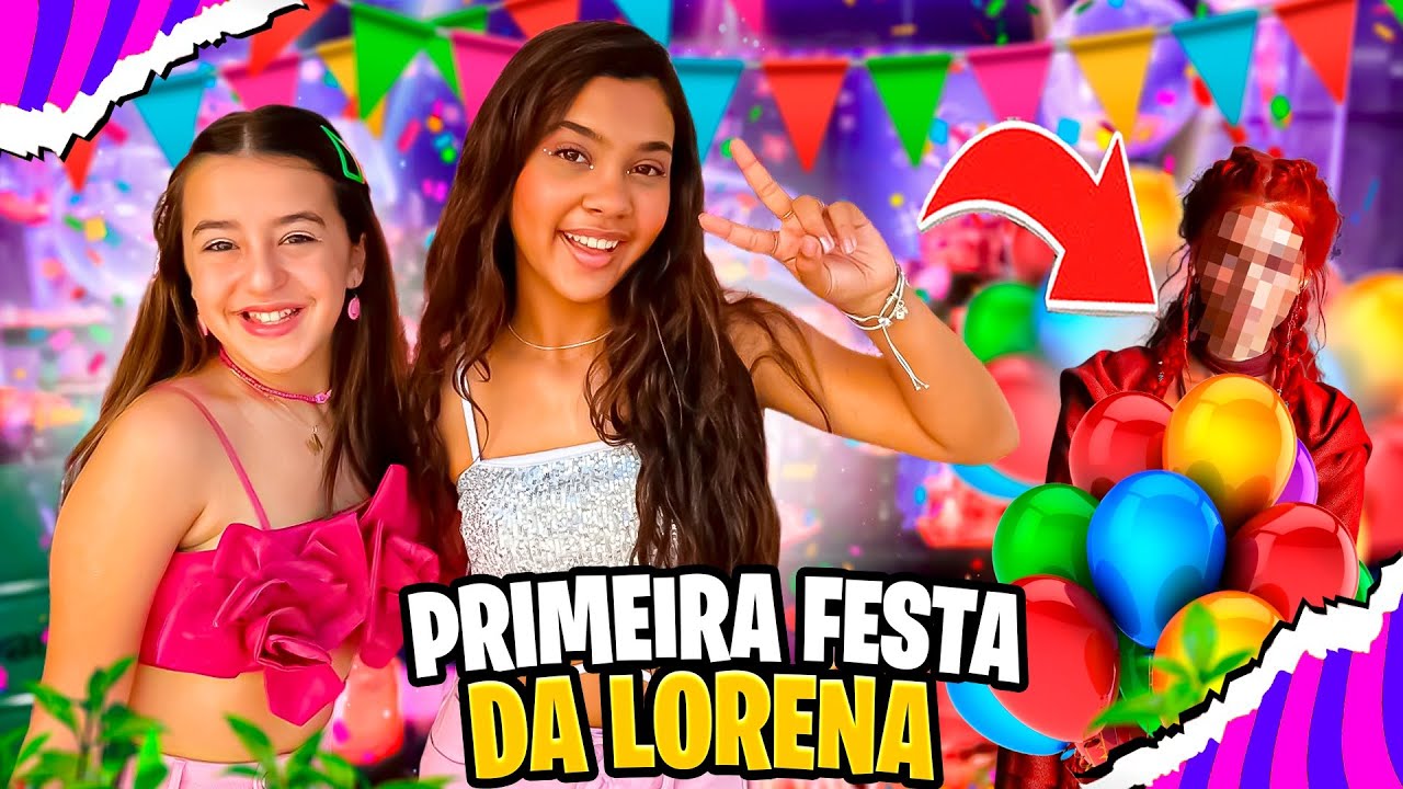 PRIMEIRA FESTA IRMÃS PINA - LORENA PINA ! TEM ALGUÉM ME SEGUINDO ?! MARCELA JARDIM - YouTube