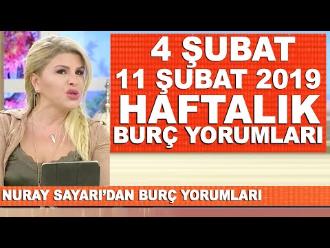 | TÜM BURÇLAR 4 ŞUBAT / 11 ŞUBAT 2019 | Nuray Sayarı'dan haftalık burç yorumları |