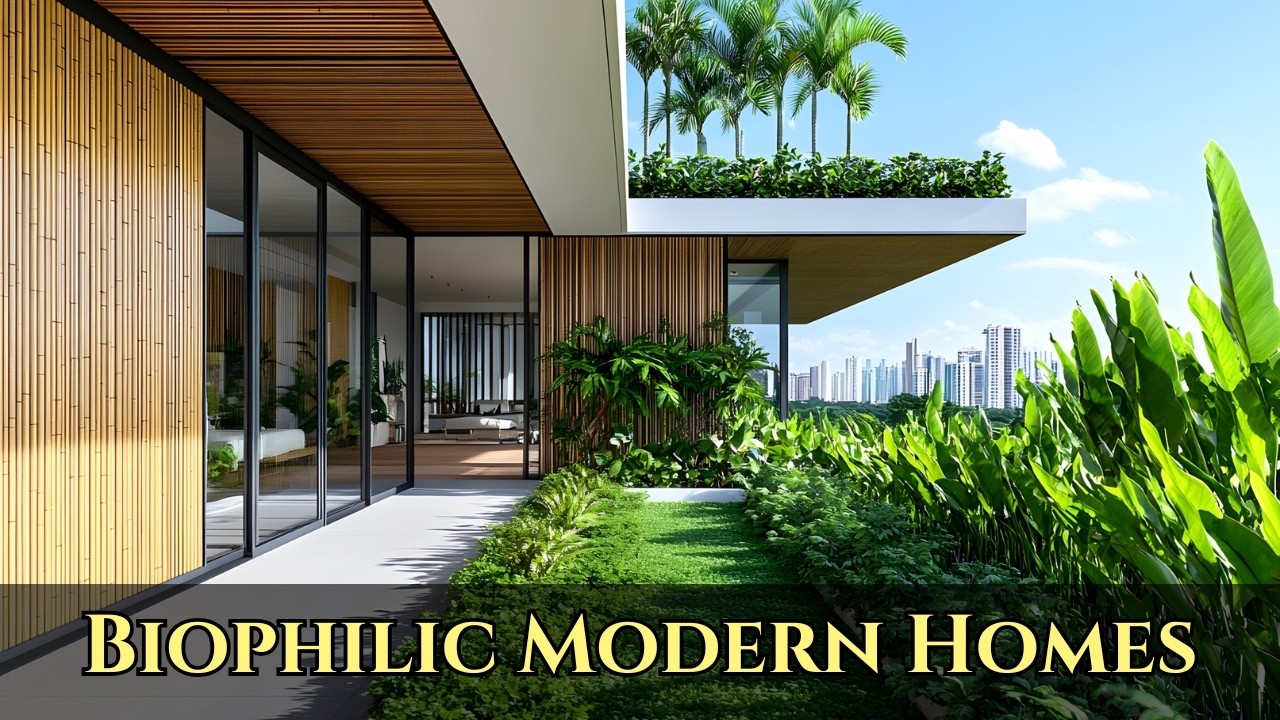 Stylish Urban Living Biophilic Modern Minimalist Homes with Tropical ...