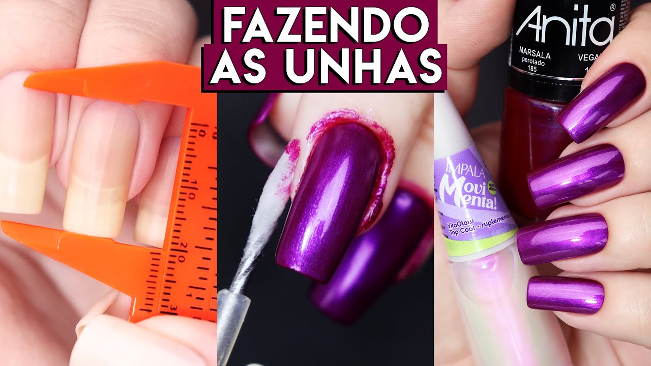 LIXEI as UNHAS e Apliquei uma MISTURINHA DE ESMALTES com Anita, Impala ...