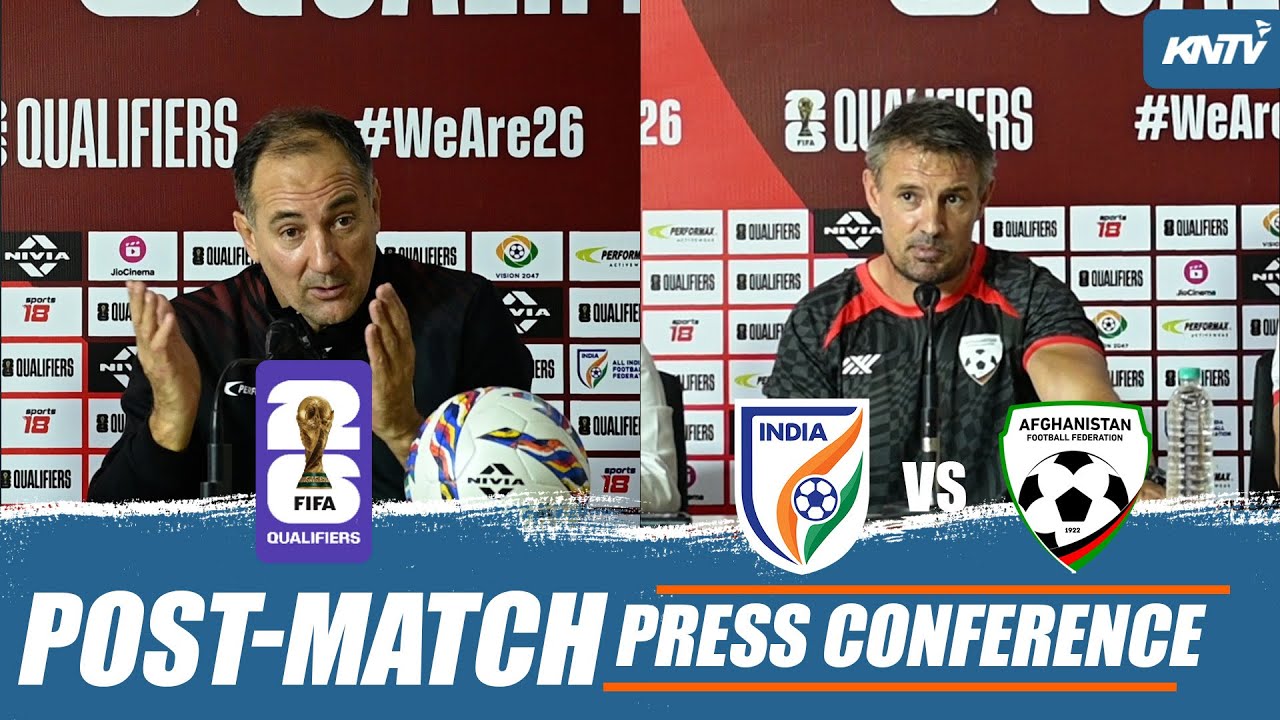 FIFA World Cup Qualifiers: India vs Afghanistan Post-Match Conference ...
