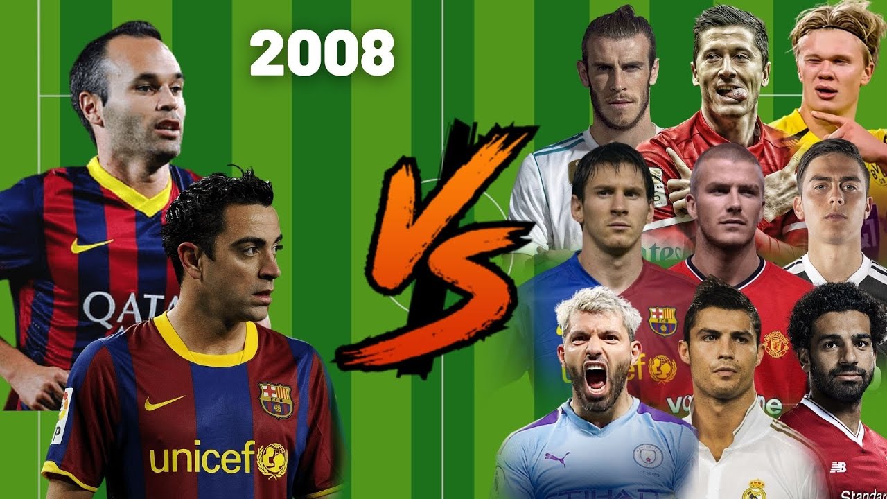 Xavi-Iniesta vs Legends💪(Ronaldo-Mbappe-Pele-Benzema-Messi) - YouTube