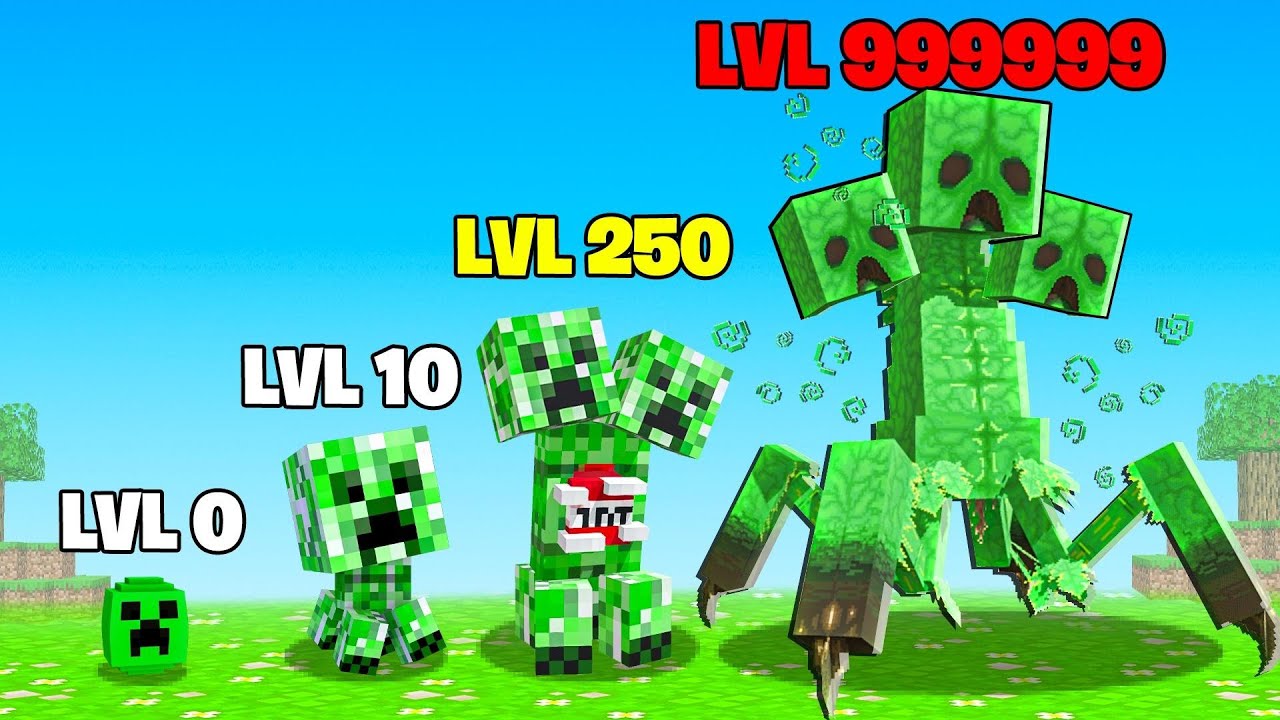 CREEPER EVOLUTION! BABY CREEPER ZU MUTANTEN CREEPER! - YouTube