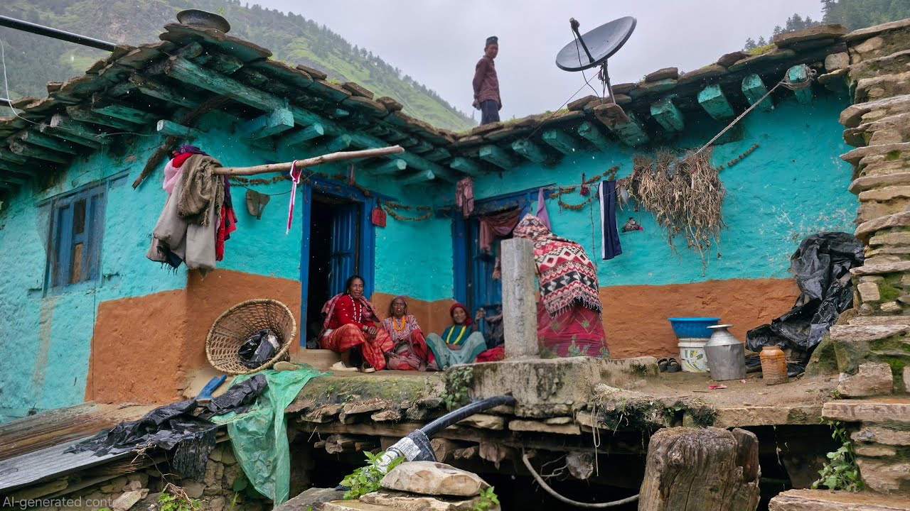 himalayan village life in Nepal | daily life in himalayan village ...