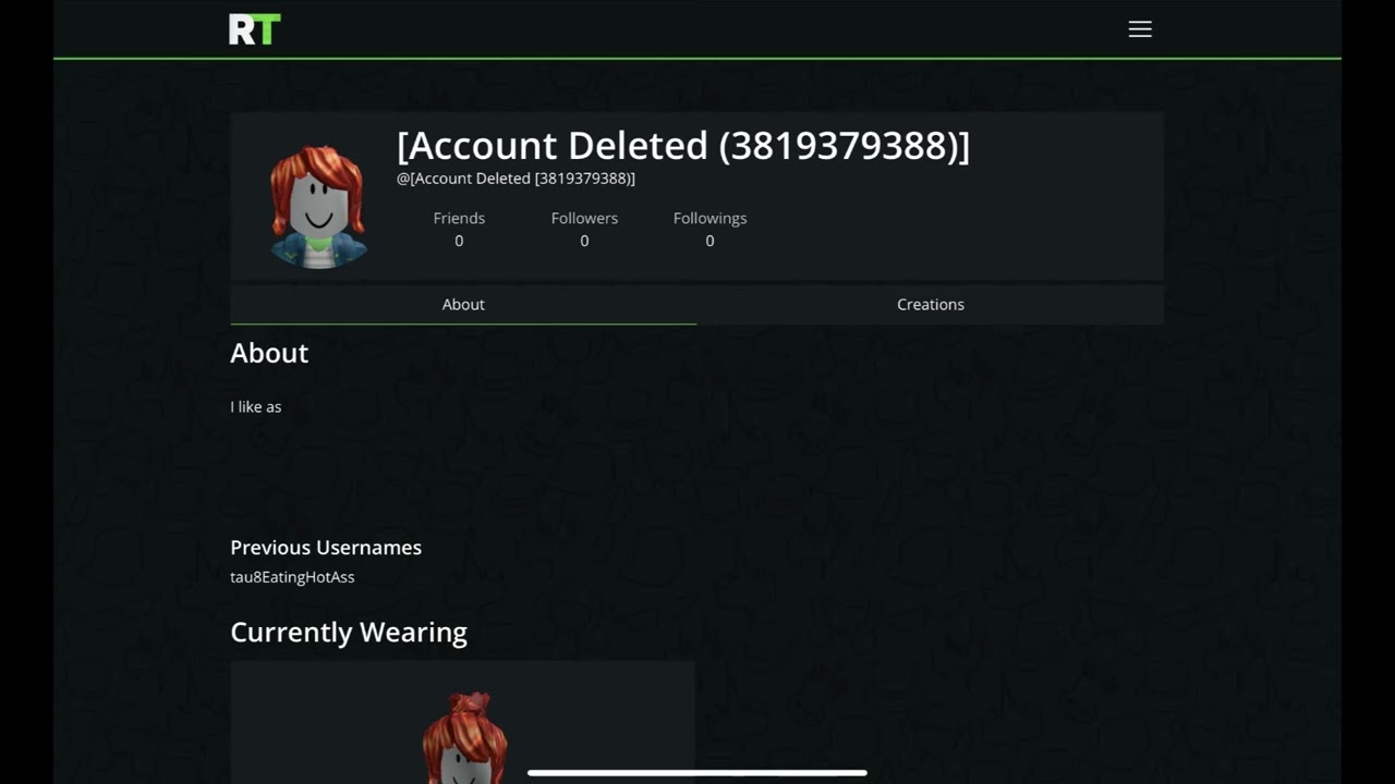 [Account Deleted] names in roblox...? (roblox_user_) - YouTube