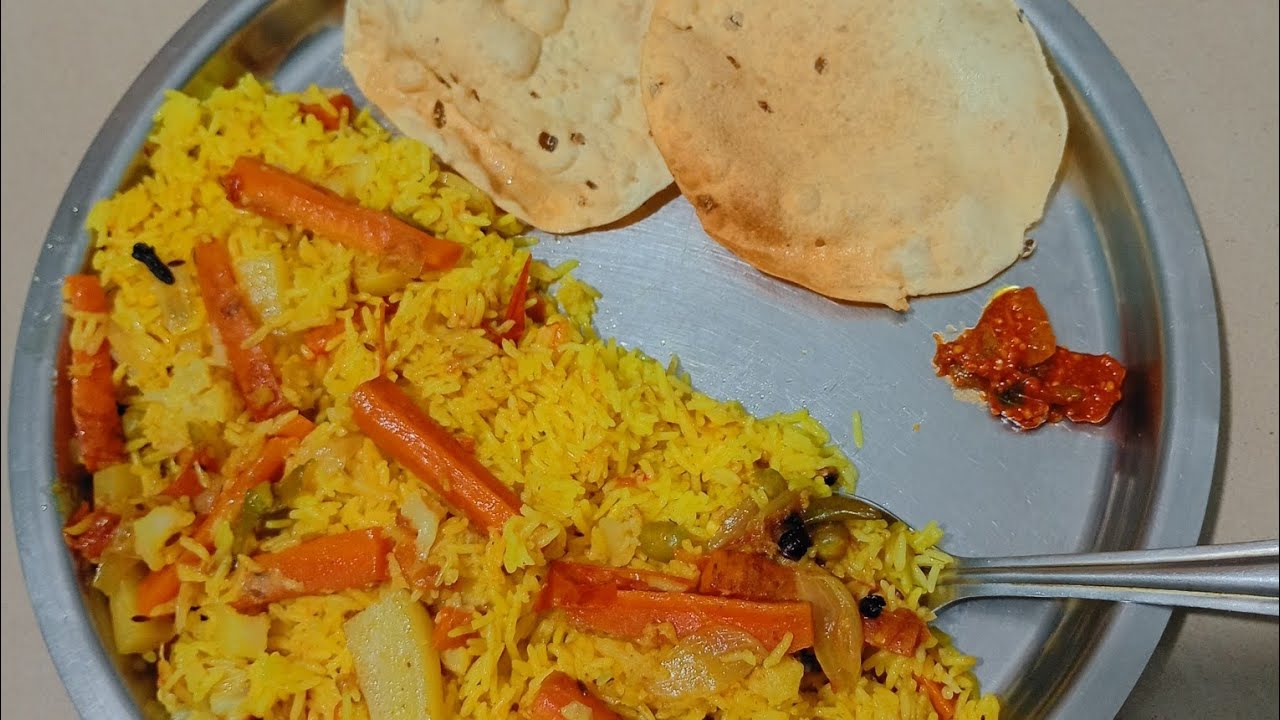"Desi Veg Pulao Thali – Simple, Tasty & Satisfying!" - YouTube