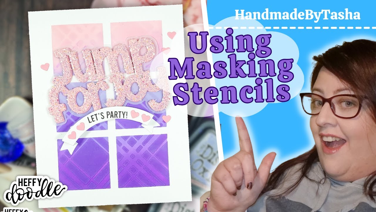 Using Masquerade Masking Stencils | with HandmadeByTasha - YouTube