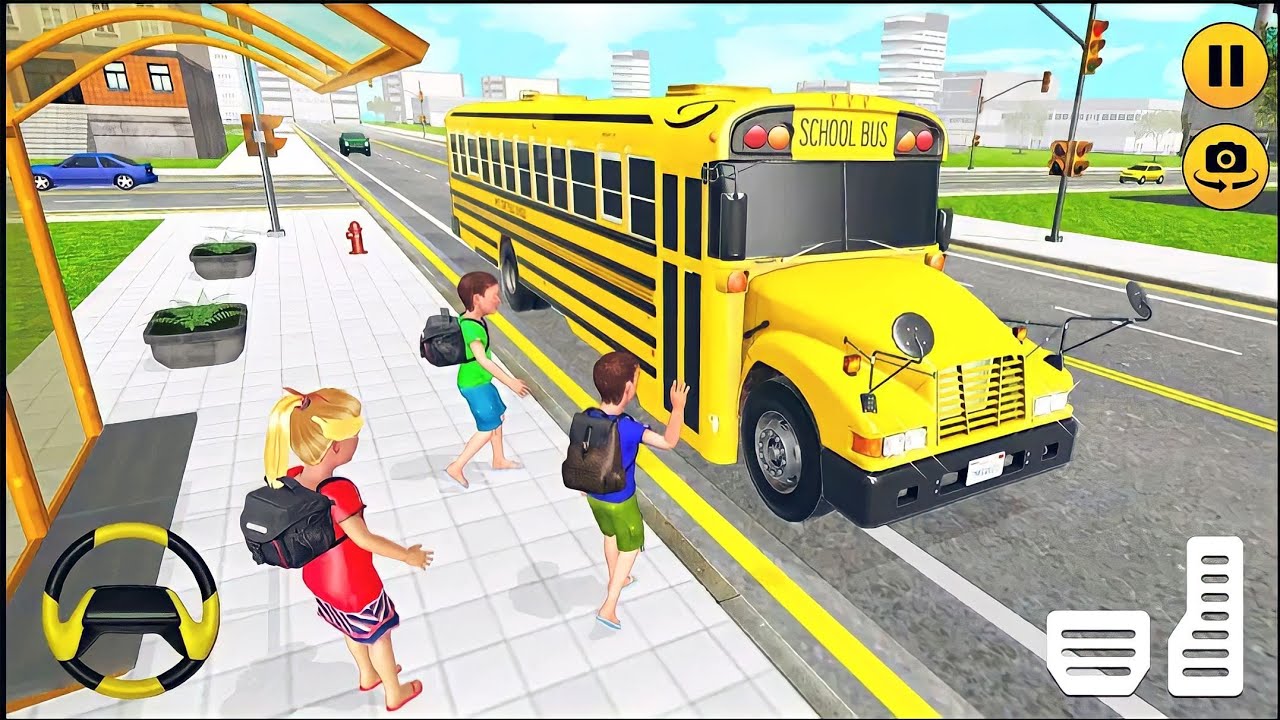 Offroad High School Bus Driving Simulator Game-Bus Driver Simulator ...