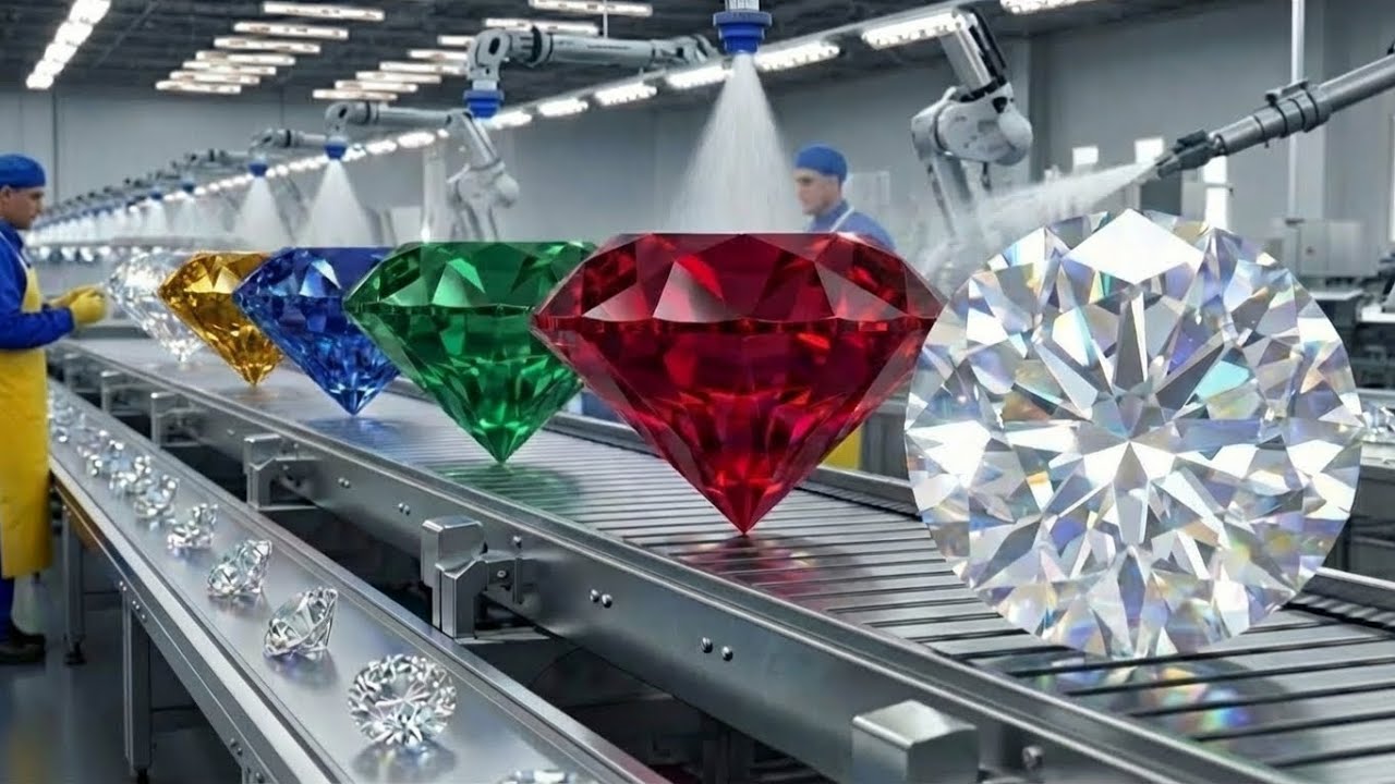 Inside Diamond Factory /How Billionaires Make Diamonds .FULL PROCESS ...