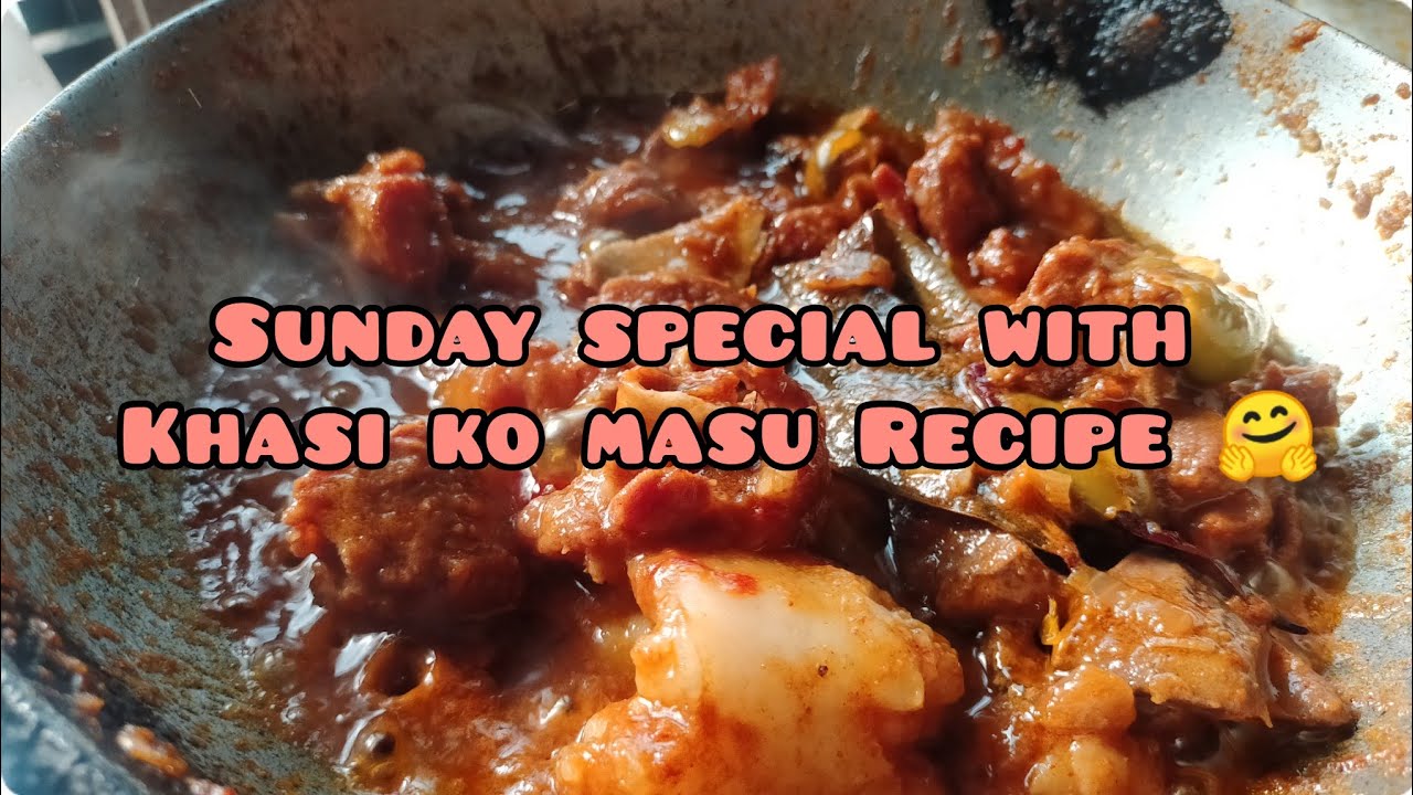 Sunday Special with Khasi ko masu Recipe 🤗/Raiganj vlog/Subarna Gurung ...