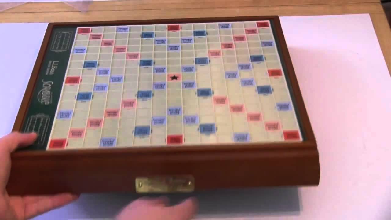LL Bean Deluxe Scrabble Board Review - YouTube