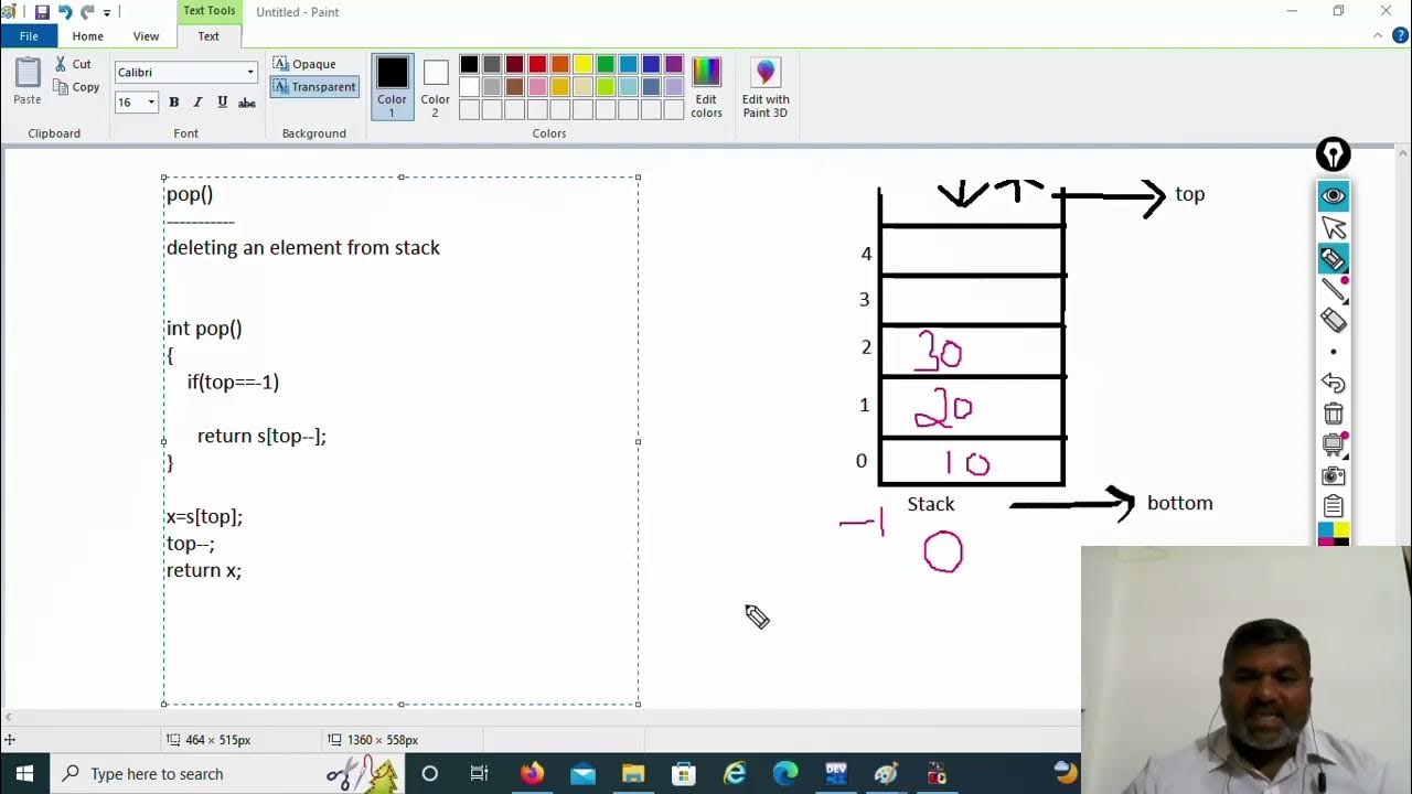 Ds Lec 3 Stack Implementation Using Arrays In C Language Stack 7561