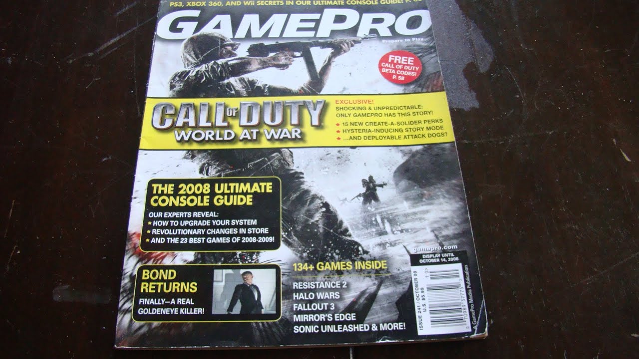 FC+G presents Computer GamePro magazine October 2008 Call of Duty World ...
