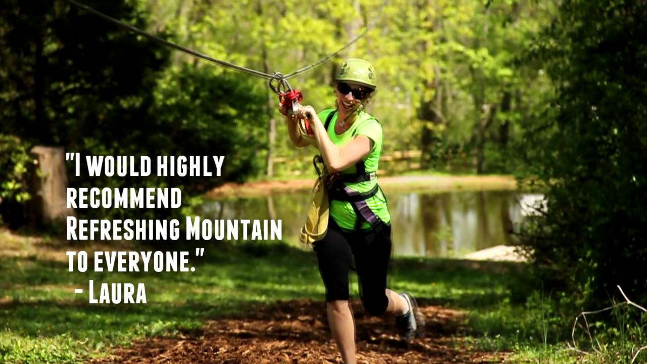 Refreshing Mountain Ziplines Experience - YouTube