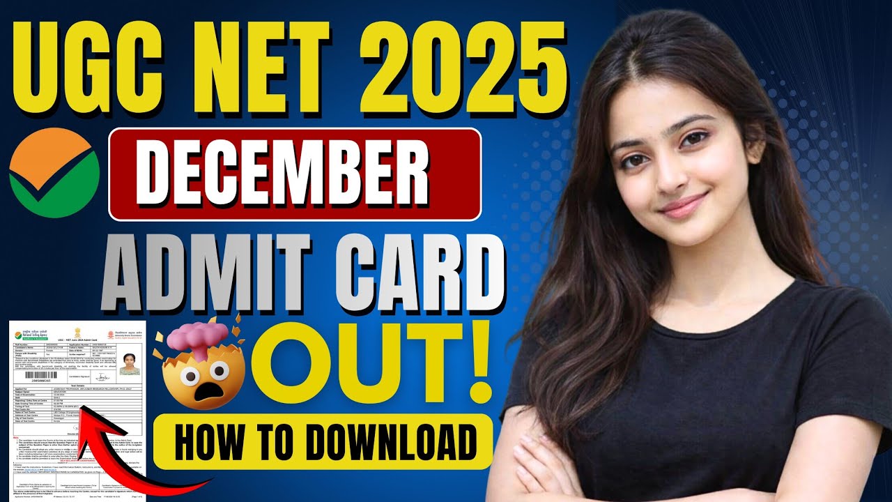 ugc net admit card 2025 | how to download ugc net admit card 2025 | ugc ...