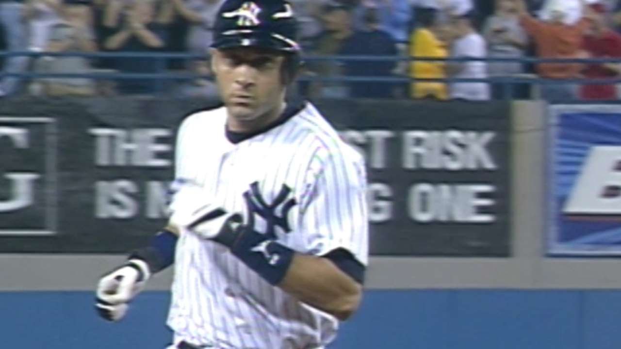 2002ALDS Gm2: Jeter homers for second straight game - YouTube