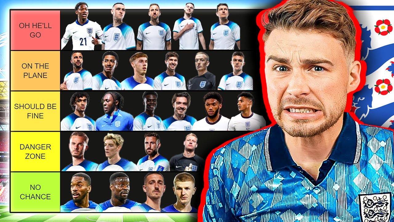 MY FINAL ENGLAND EURO 2024 SQUAD 📈 TIER LIST (MAY) - YouTube