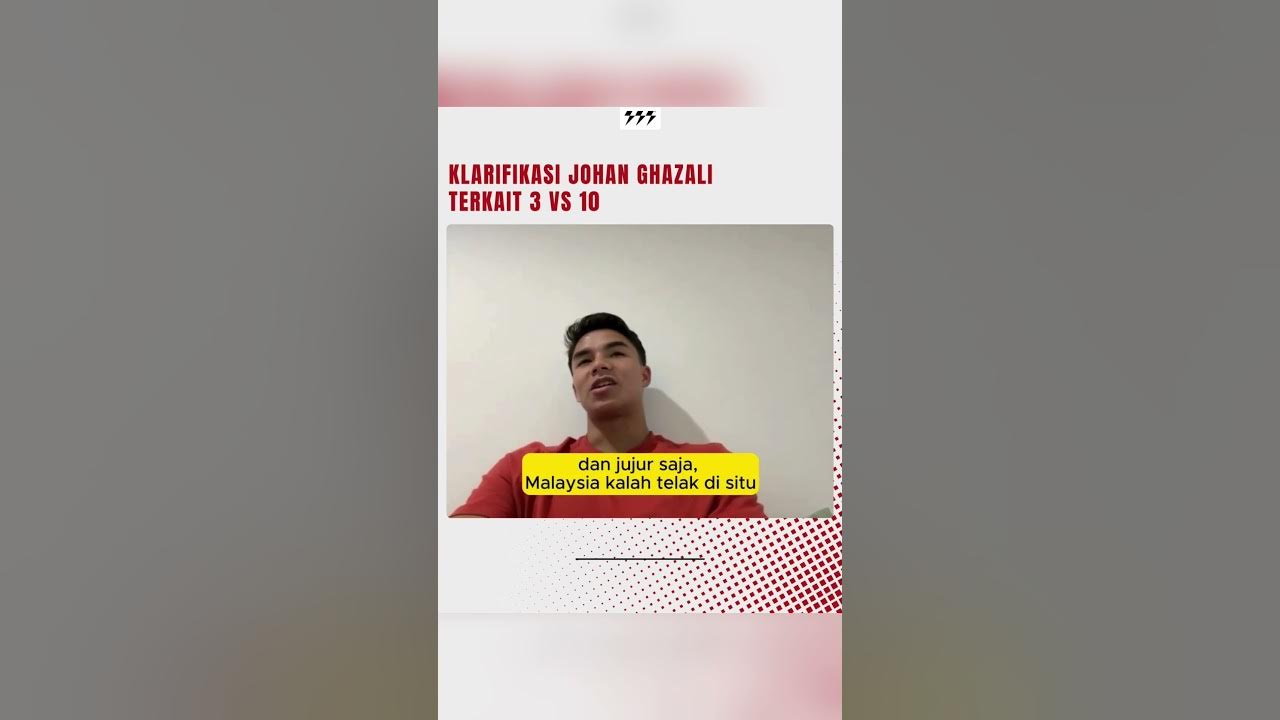 "Saya cinta Malaysia, saya cinta Indonesia..Konyol untuk saling membenci”- Johan Ghazali #one170 ...