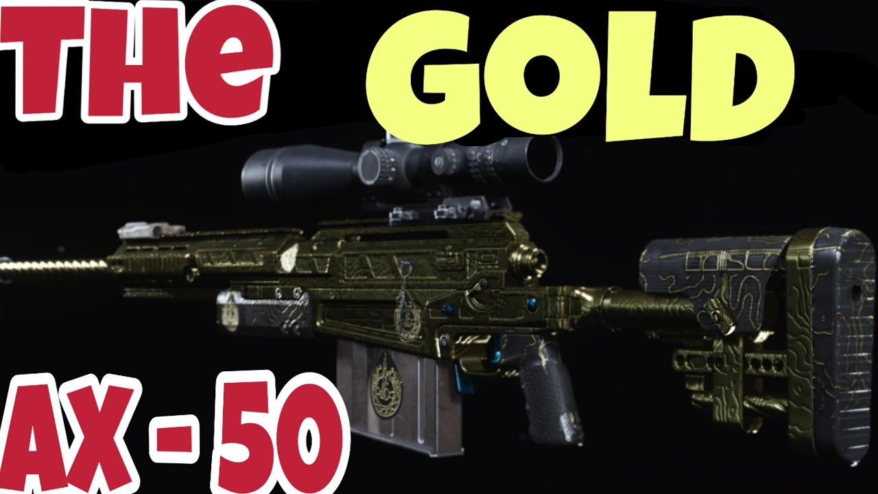 COD Modern Warfare The Golden AX-50 Sniper Rifle - YouTube