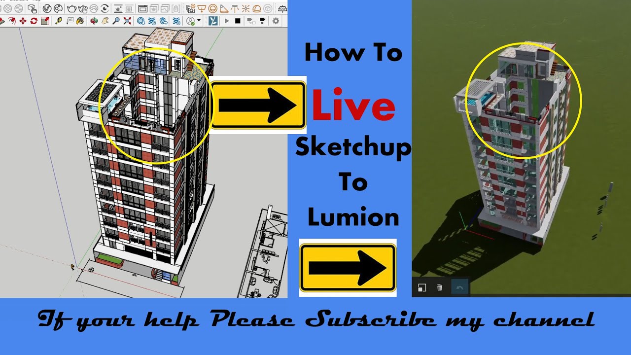 Live Sketchup to Lumion - YouTube