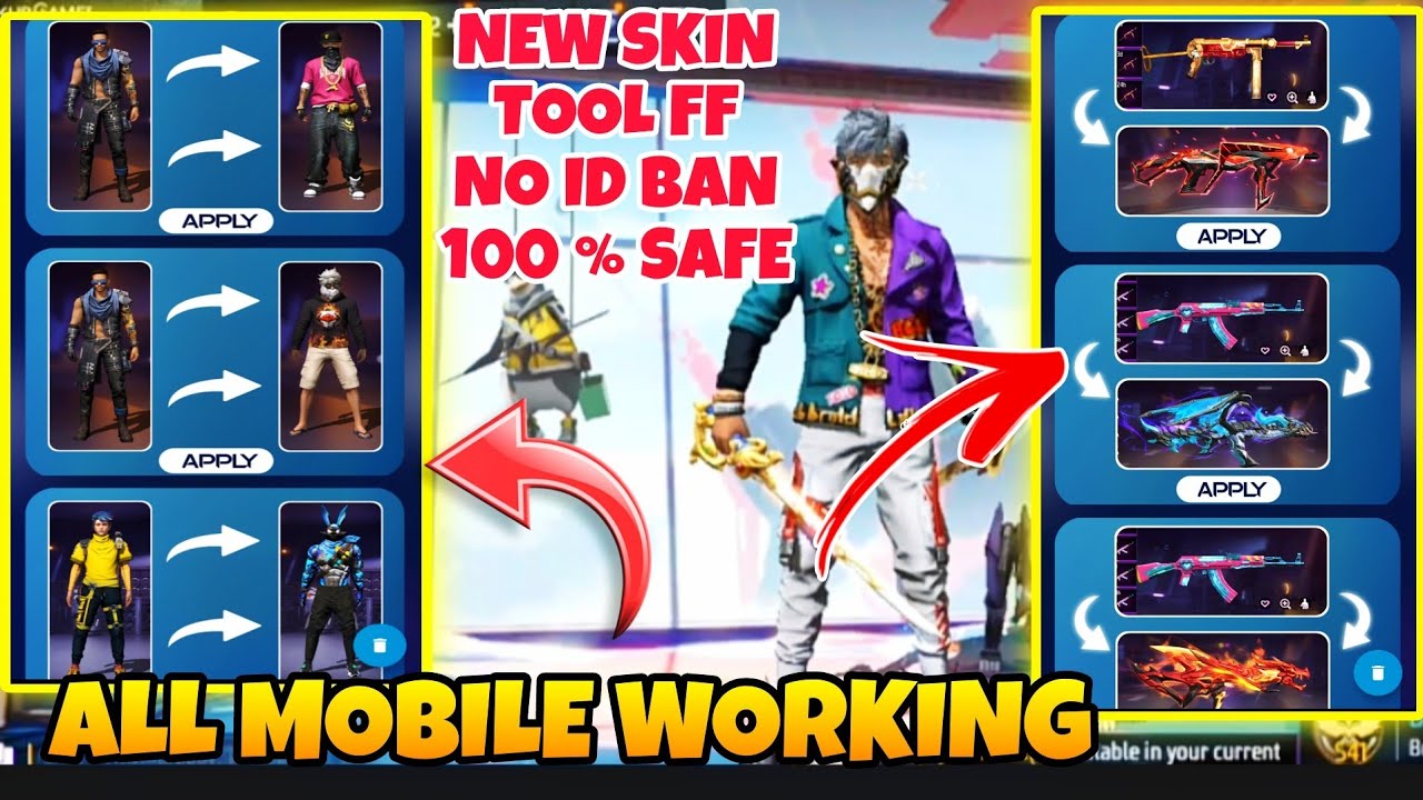 Antiban Skin Tools Pro Free Fire | Free Fire Skin Tool App | FF Skin ...