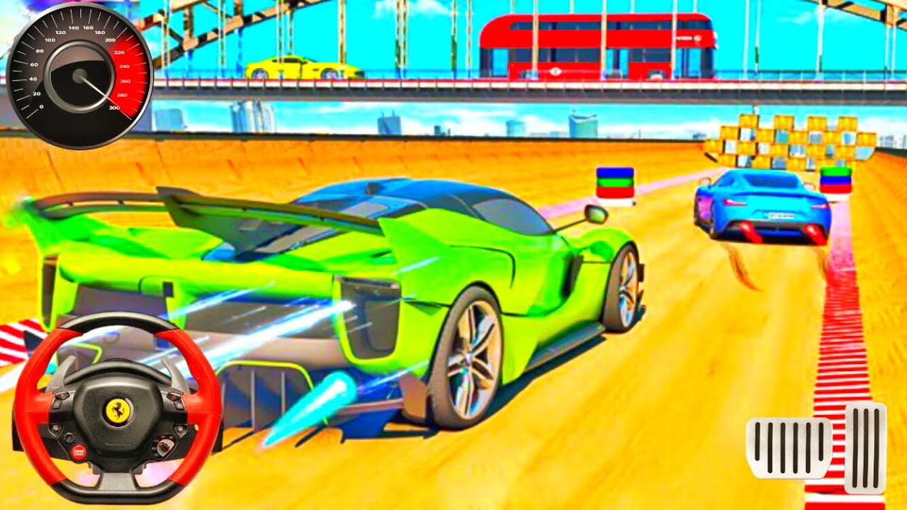 Super Crazy Mega Ramp GT Car Racing - Extreme Car Stunts Master Driving ...