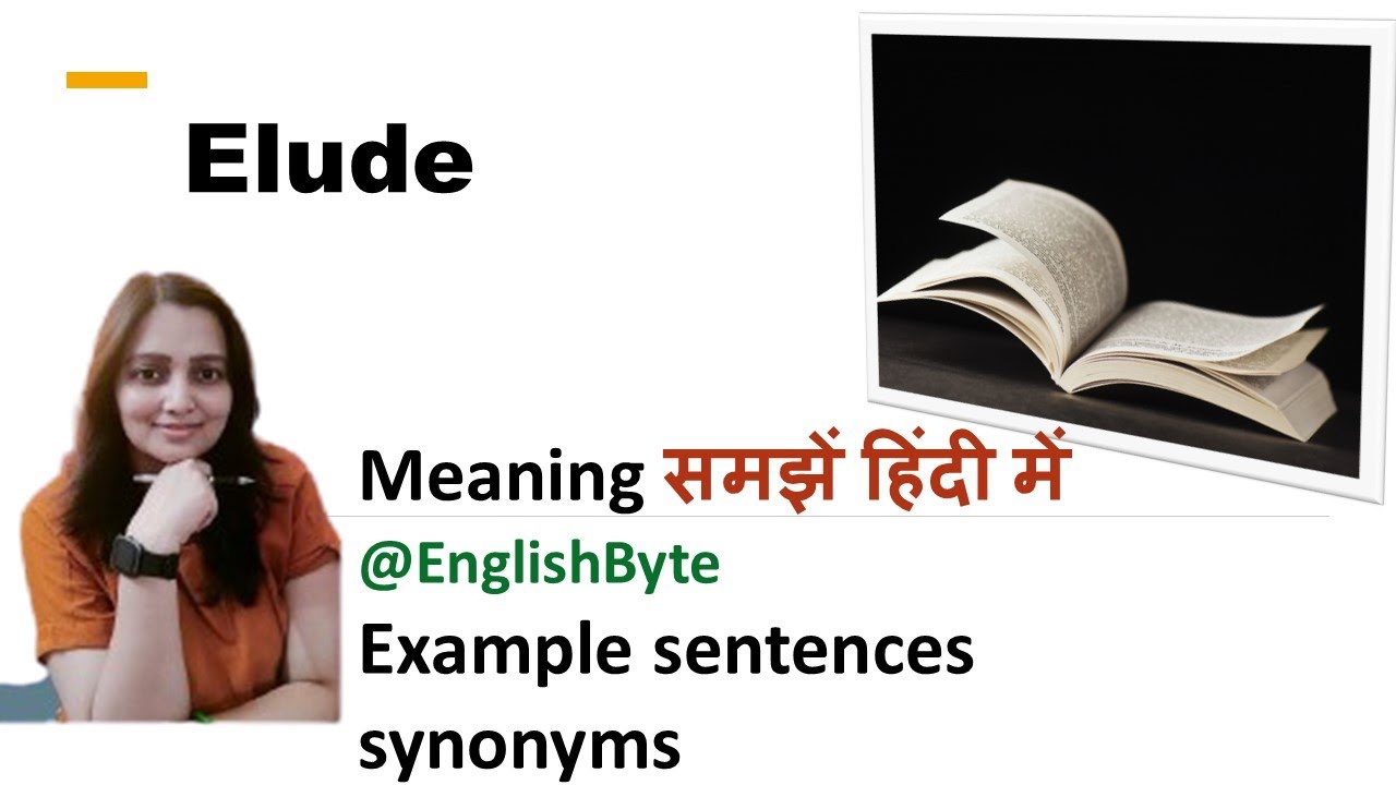 Elude meaning in hindi@EnglishByte - YouTube