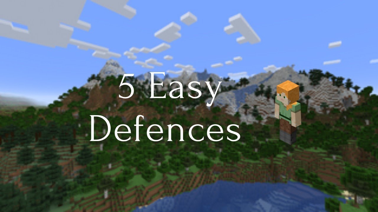 5 Easy Defences in Minecraft. - YouTube