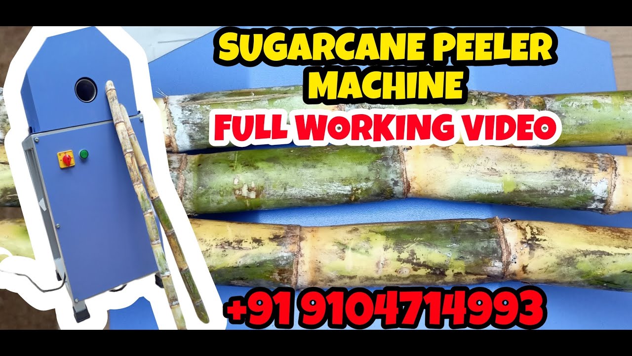 Sugarcane Cleaning Machine | Ganna Safai Machine |Sugarcane Peeling ...