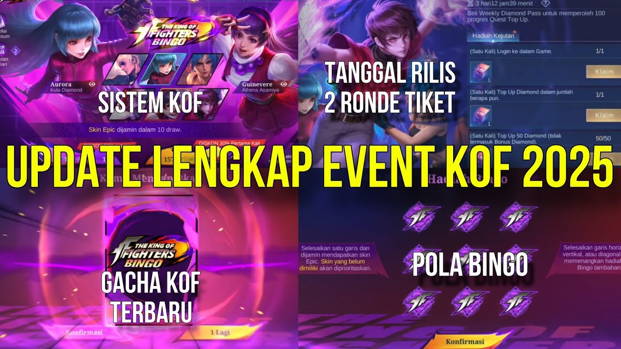 MUNCUL EVENT KOF TERBARU !! PANEN SKIN ADA 2 RONDE TIKET BOCORAN ...