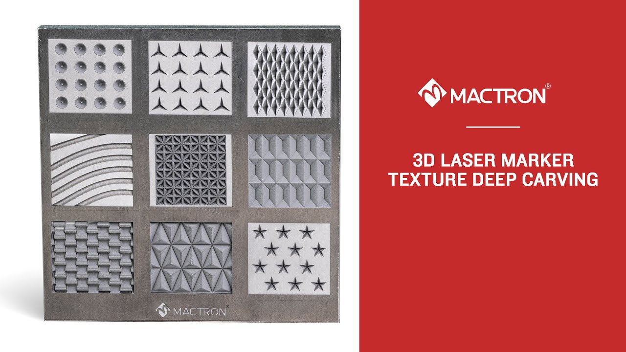 Mactron Laser | Texture Deep Carving with 50W 3D Fiber Laser Marking ...