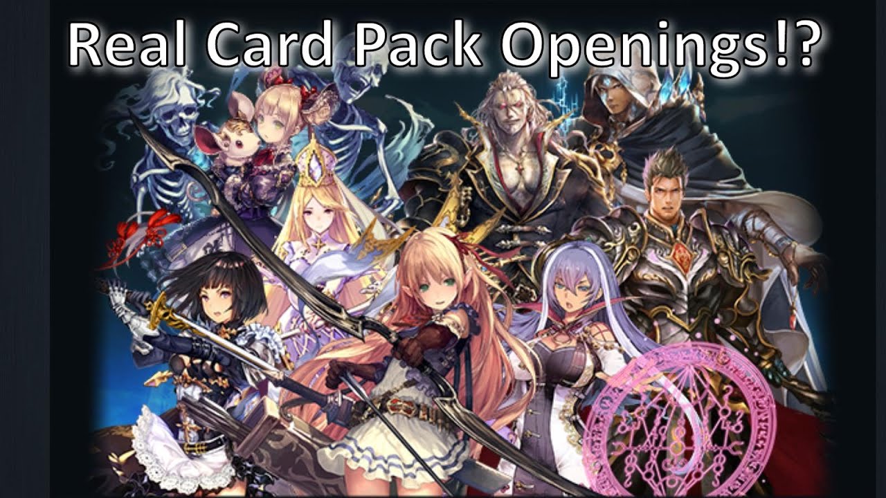 Shadowverse real life cards box opening?! - YouTube
