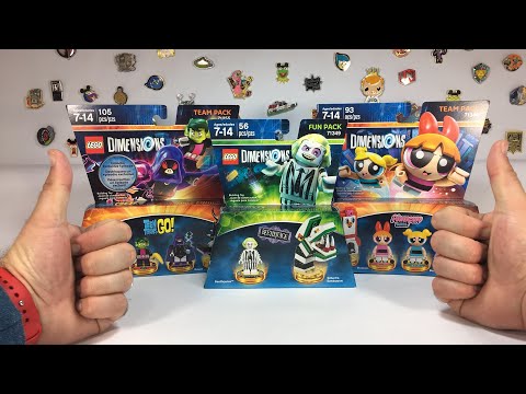 LEGO Dimensions Wave 9 Unboxing Live Stream! Beetlejuice! Teen Titans ...