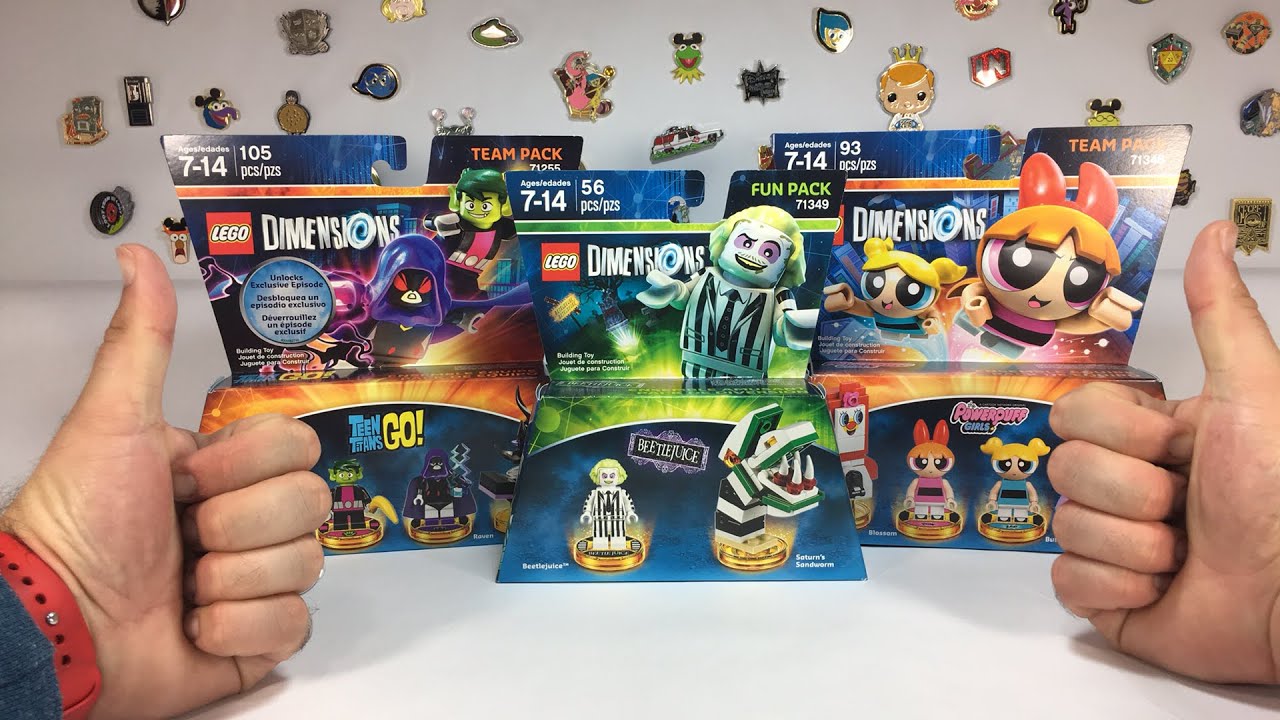 LEGO Dimensions Wave 9 Unboxing Live Stream! Beetlejuice! Teen Titans ...